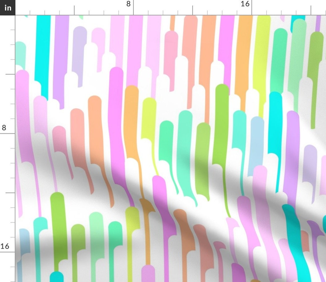 Y2k Fabric 90s Equalizer Rainbow Y2k by Dominique Vari - Etsy Hong Kong