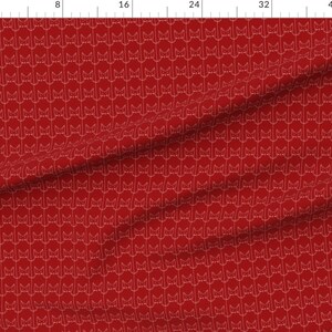 Mod Red Cat Fabric Kitties red Background by Eleventy-five Red and ...