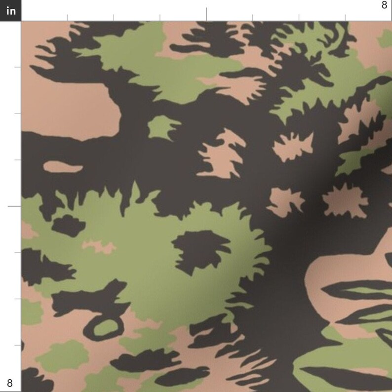 Palm Camo Fabric Palm Camo Palmenmuster Spring Colors by | Etsy