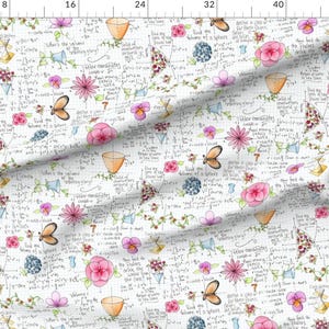 Gardening & Math Fabric Calculated Flowers Medium by Blairfully Made ...