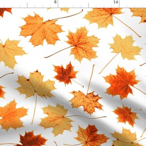 Bold Maple Leaves Fabric Maple Leaves Harvest Colors Life - Etsy
