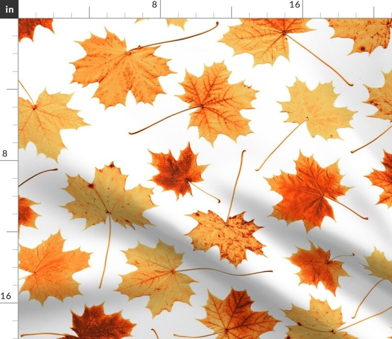 Bold Maple Leaves Fabric Maple Leaves Harvest Colors Life - Etsy