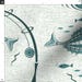 Midcentury Mod Fish Toile Fabric Lake Fishing by Studioxtine Aqua Fly ...
