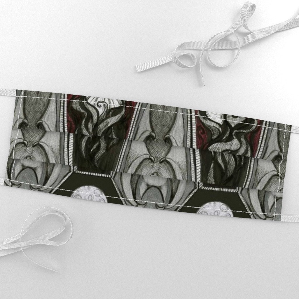 Sleeping Vampires Fabric the Undead Abed by Ceanirminger - Etsy