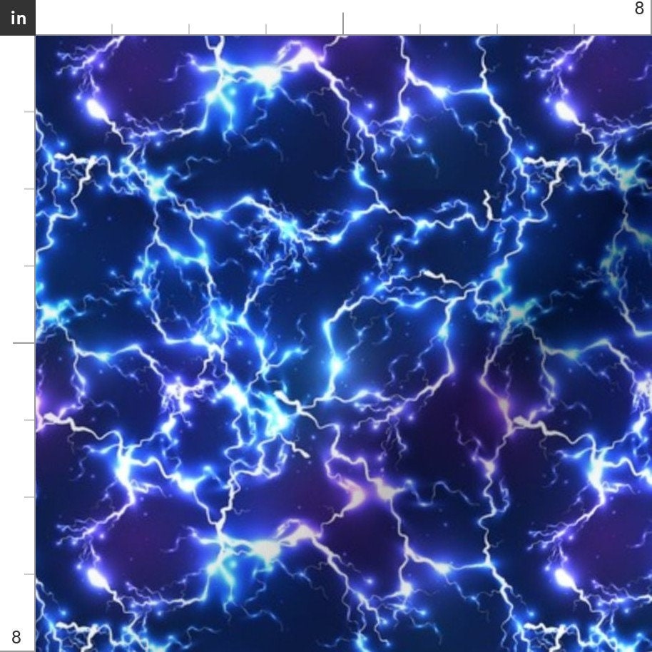 Lightning Fabric Lightning by Art of Sun Lightning | Etsy