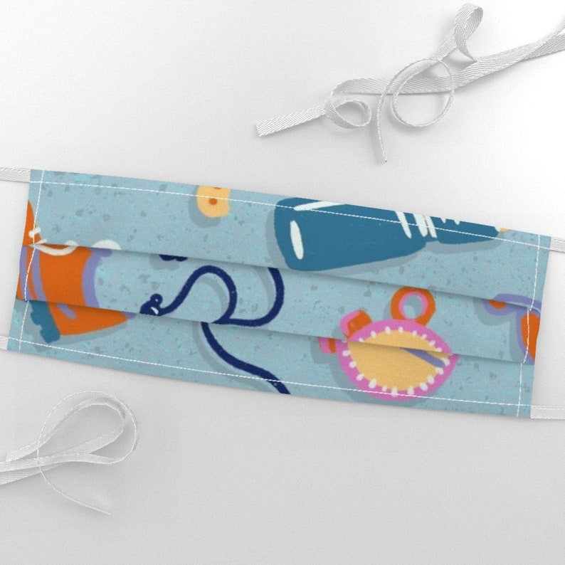 Marathon Running Blue Fitness Pattern Fabric Marathon by New - Etsy