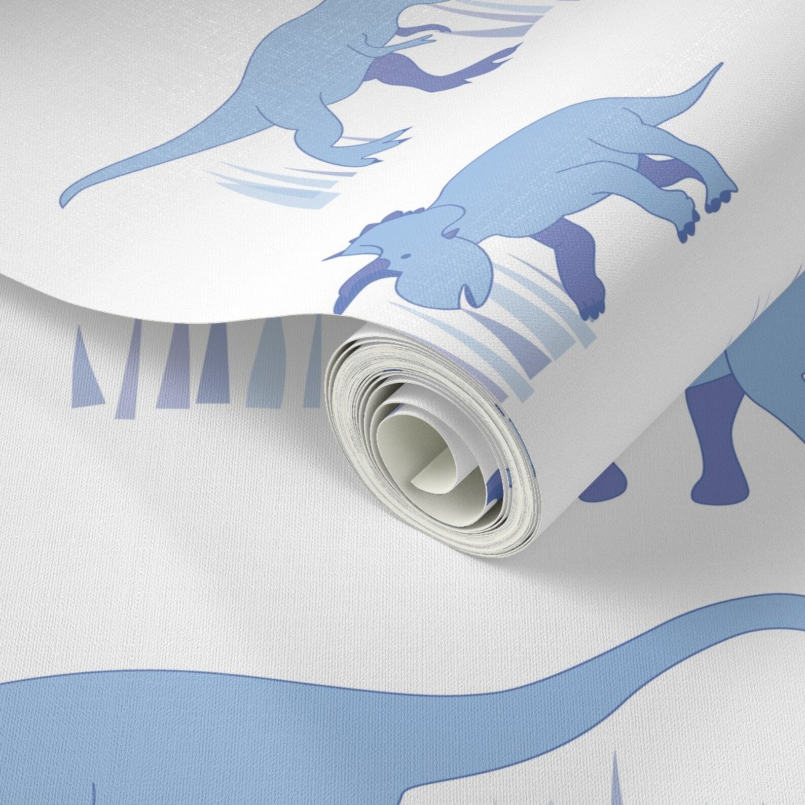 Dinosaurs Wallpaper Dinosaurs Pattern Blue-medium by Dafnag - Etsy