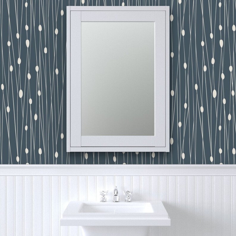 Modern Line Wallpaper Entangled Geometric Lines by - Etsy