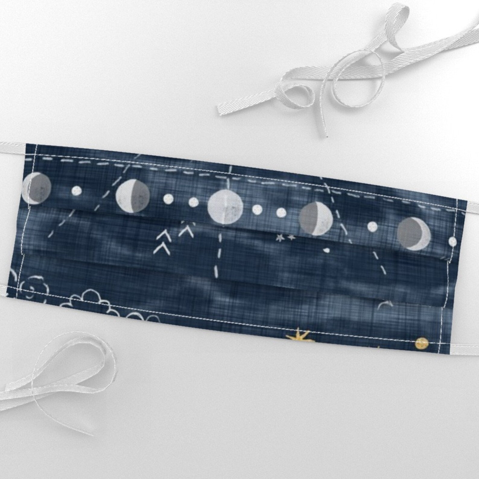 Stargazer Fabric Star Gazer on Dark Blue by Forest&sea - Etsy