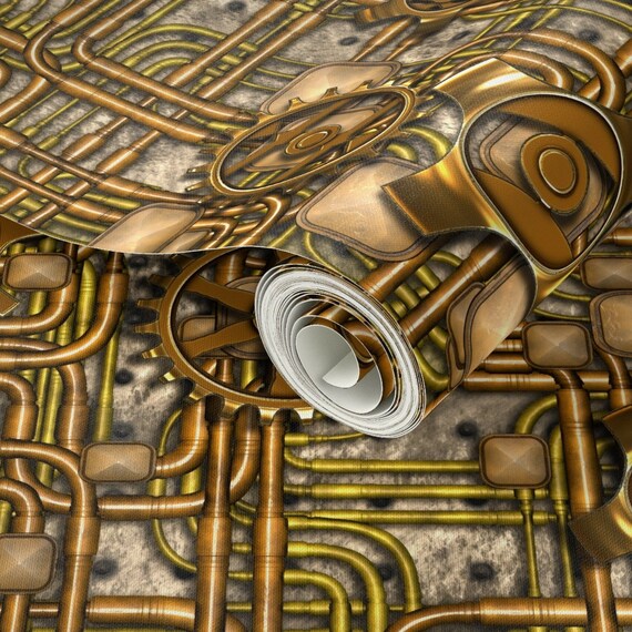 Steampunk Wallpaper Pipes