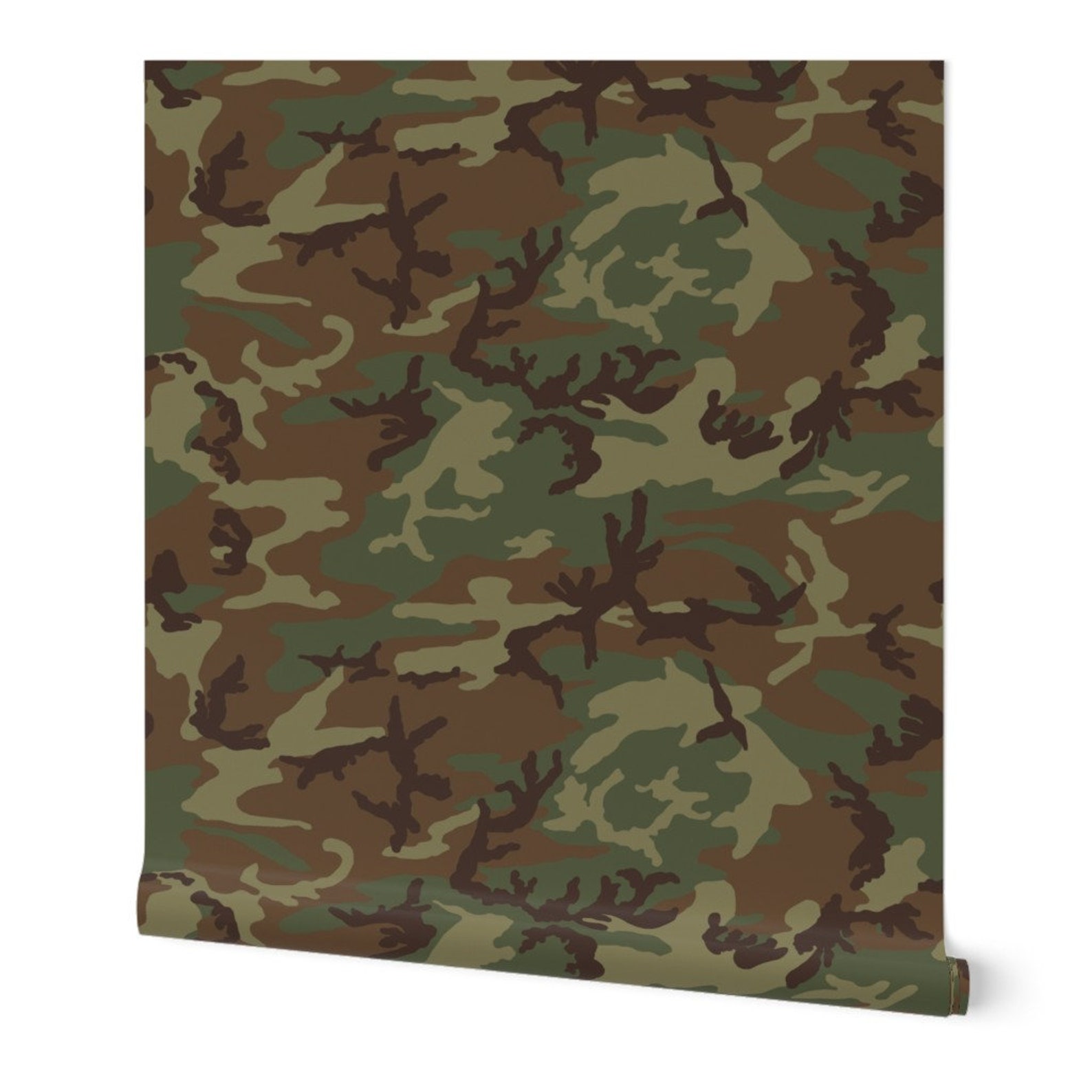Camouflage Wallpaper Woodland Universal Camo by Ricraynor - Etsy