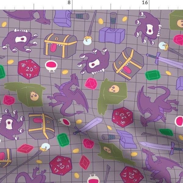 Dungeons and Dragons Fabric - Etsy