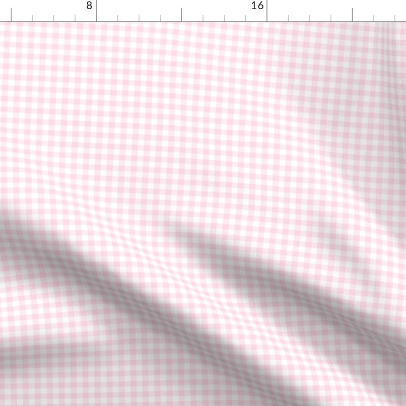 Pink Gingham Fabric - Etsy