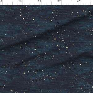Blue Upholstery Fabric Night Sky by At_the_cottage Space - Etsy