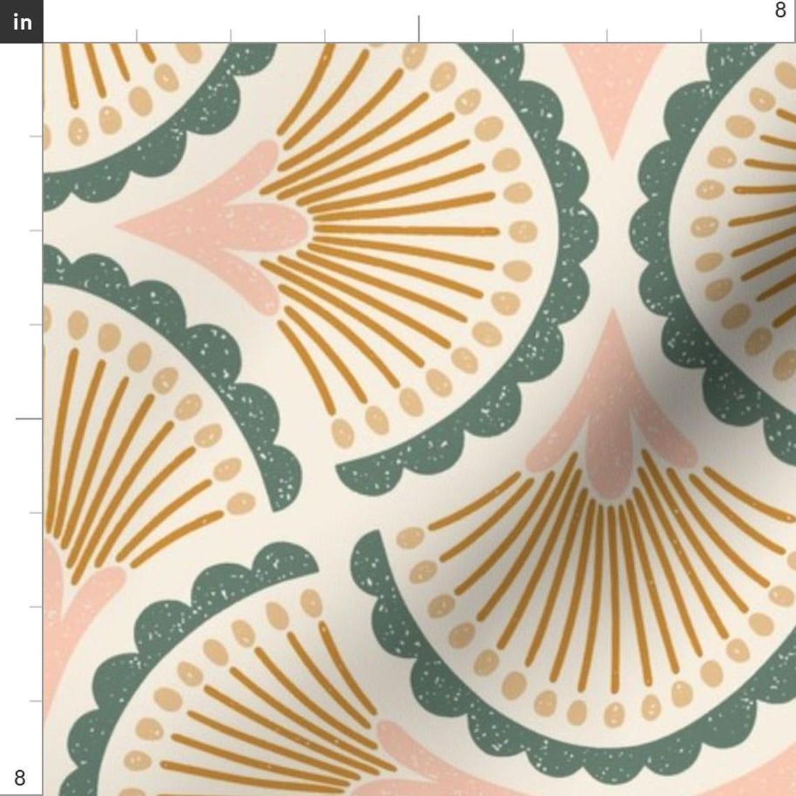 1920s Floral Upholstery Fabric- 1920s Luxe Floral by Mijuo_design ...