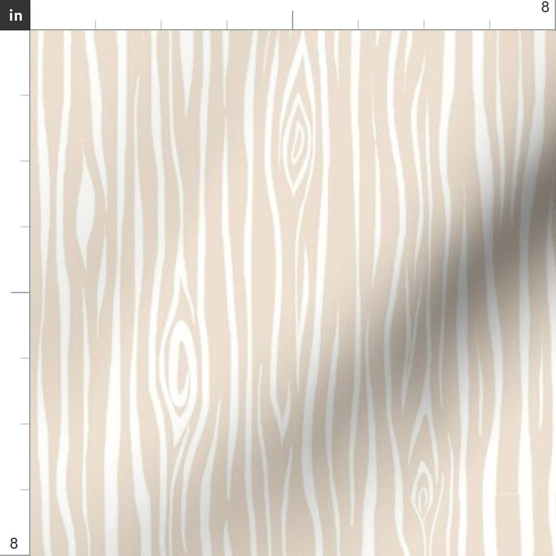 Woodgrain Fabric Woodgrain Small Cream/white Tan Tree - Etsy