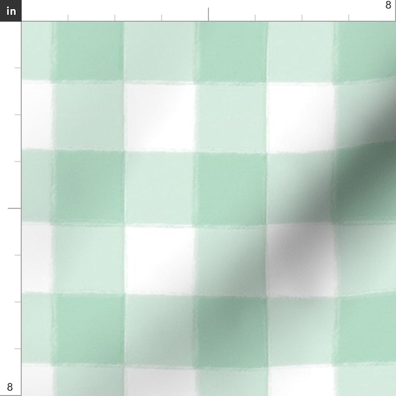 Green Buffalo Check Plaid Fabric Small Mint Buffalo Check - Etsy