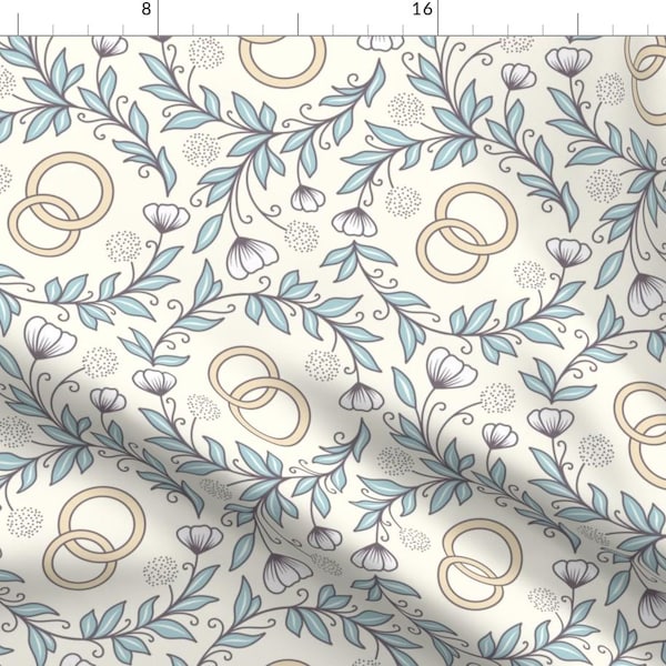 Fabric Flower Ring - Etsy