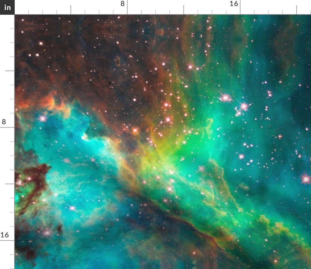 Nebula Fabric Neb2 by Lemonadefish Nebula Space Celestial - Etsy