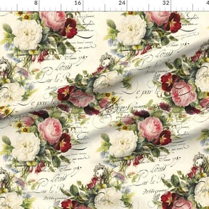 Vintage Roses Fabric Rosey Document by Peagreengirl Shabby Chic ...