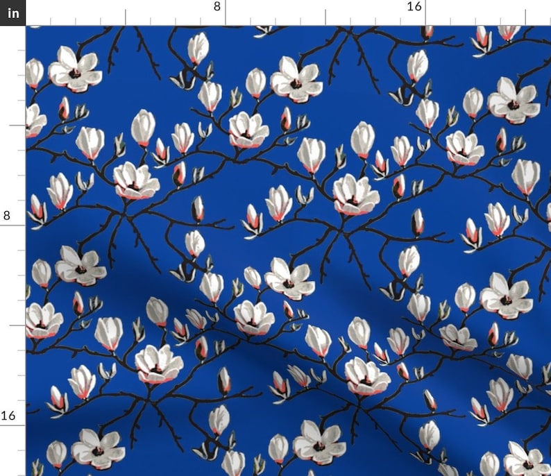 Magnolia Fabric Magnolia Garden by Magentarosedesigns - Etsy