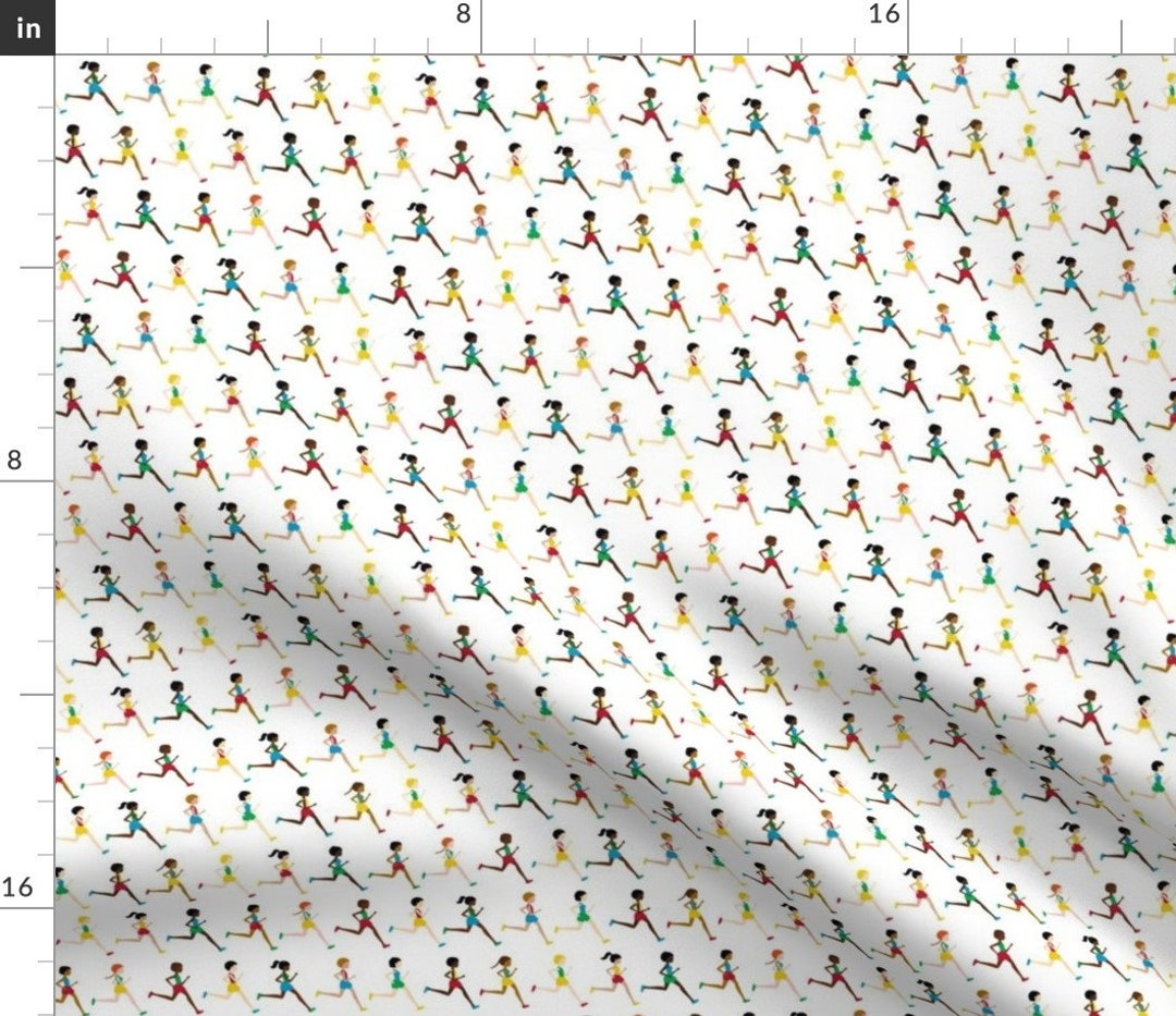 Sports Fabric Running Around the World tiny by Mariao Games Leisure ...