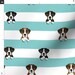 Boxer Fabric Boxer Stripes Dog Fabric Blue by Petfriendly Boxer Dog ...