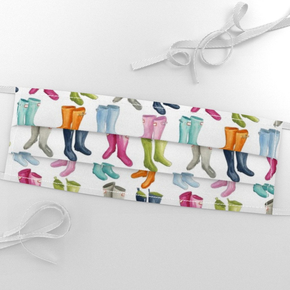 Watercolor Wellies Fabric Wellies Smaller By Jillbyers | Etsy