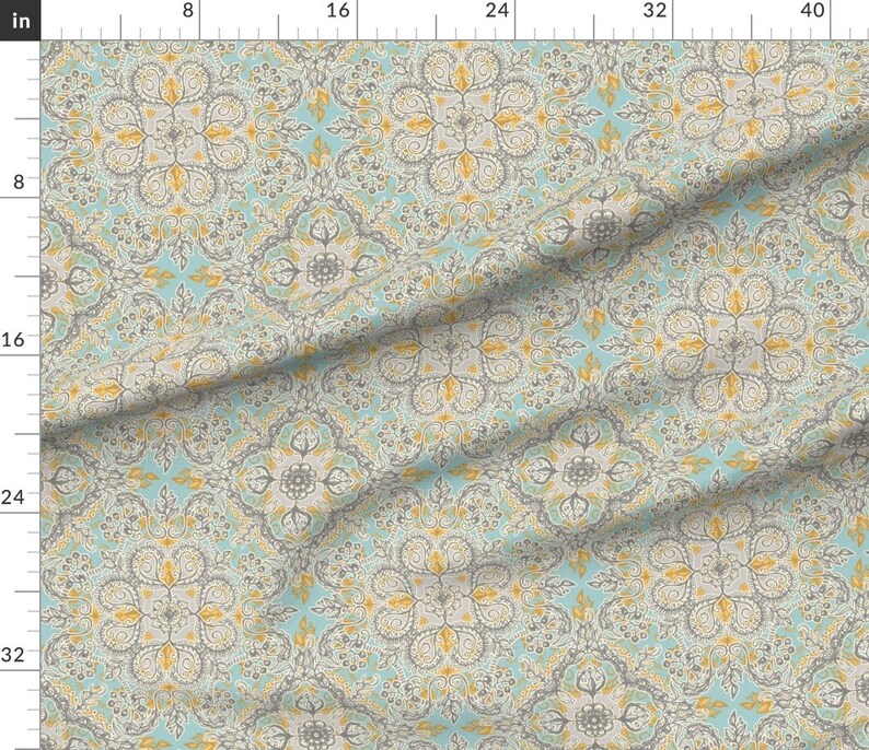 Gypsy Fabric Gypsy Floral in Soft Neutrals by Micklyn - Etsy