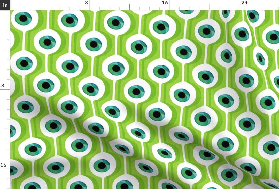 Eyes Fabric Eye Pod Lime by Spellstone Eyes Mod Creepy Cute Green Blue ...