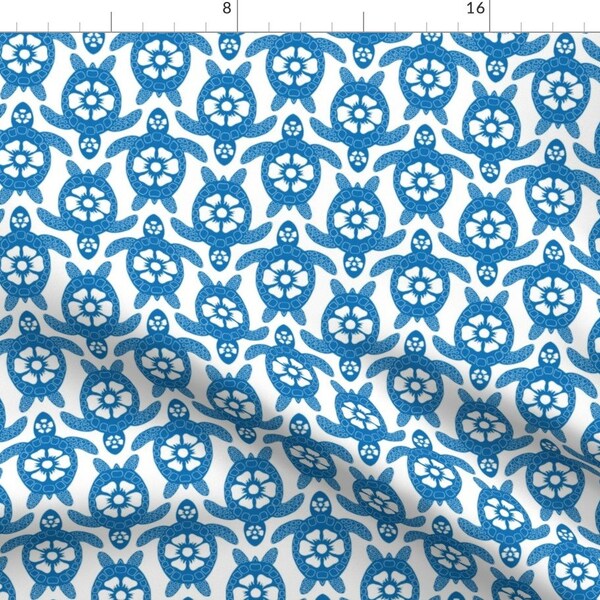 Hawaiian Fabric of Turtles by the Yard - Etsy