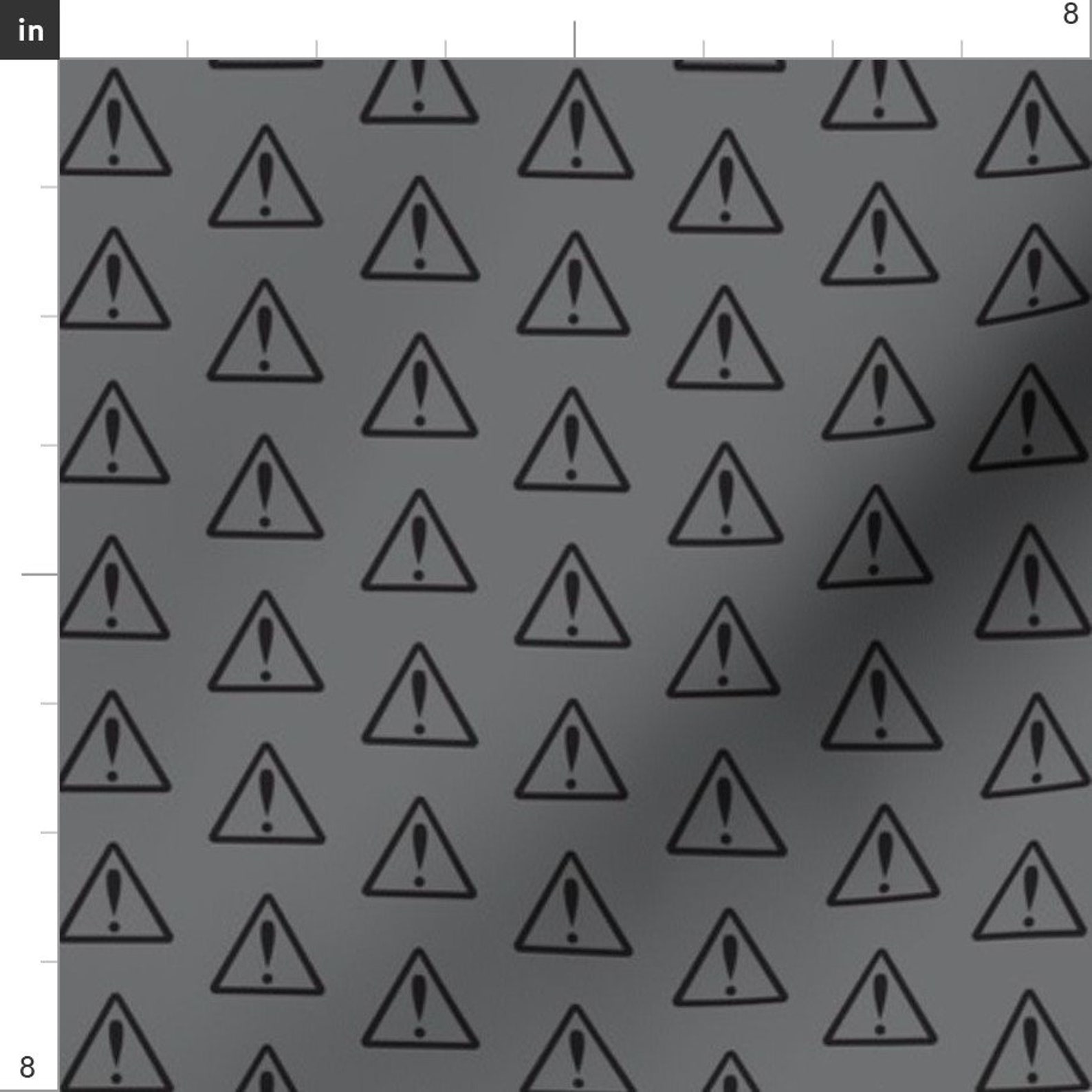 Warning Sign Fabric Warning Signs by Petitspixels Grey and | Etsy