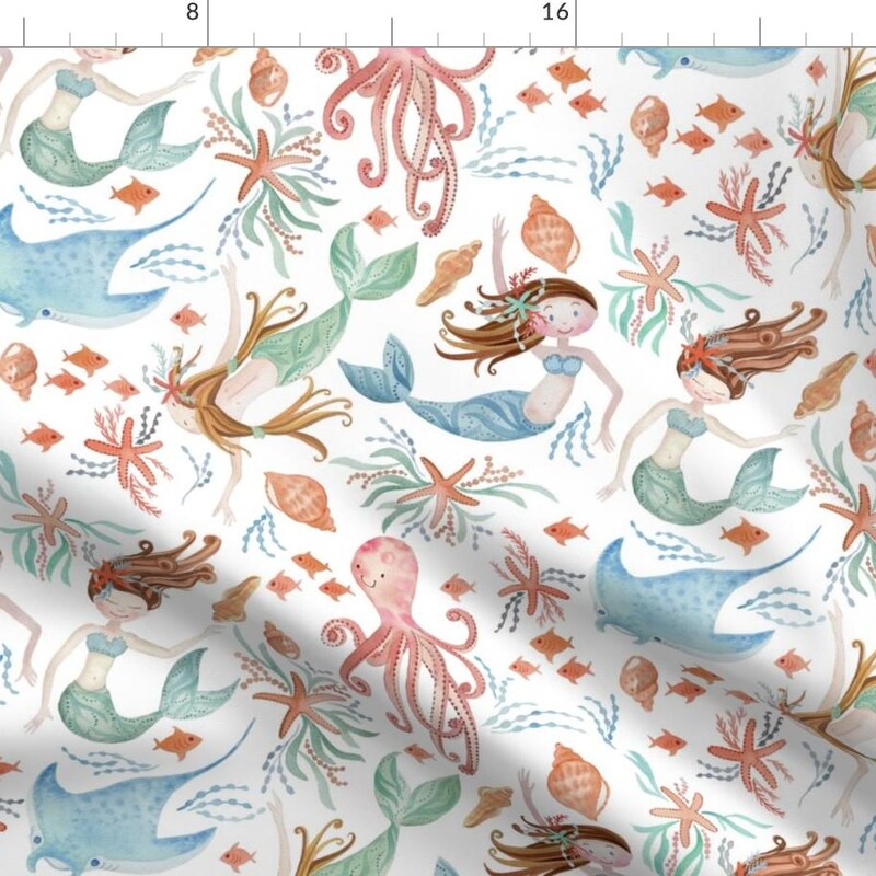 Mermaid Quilt Fabric - Etsy