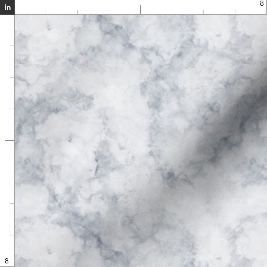 Gray Marble Fabric Silver Marble By Thistleandfox Gray | Etsy