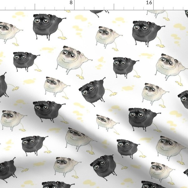 Pug Fabric - Etsy
