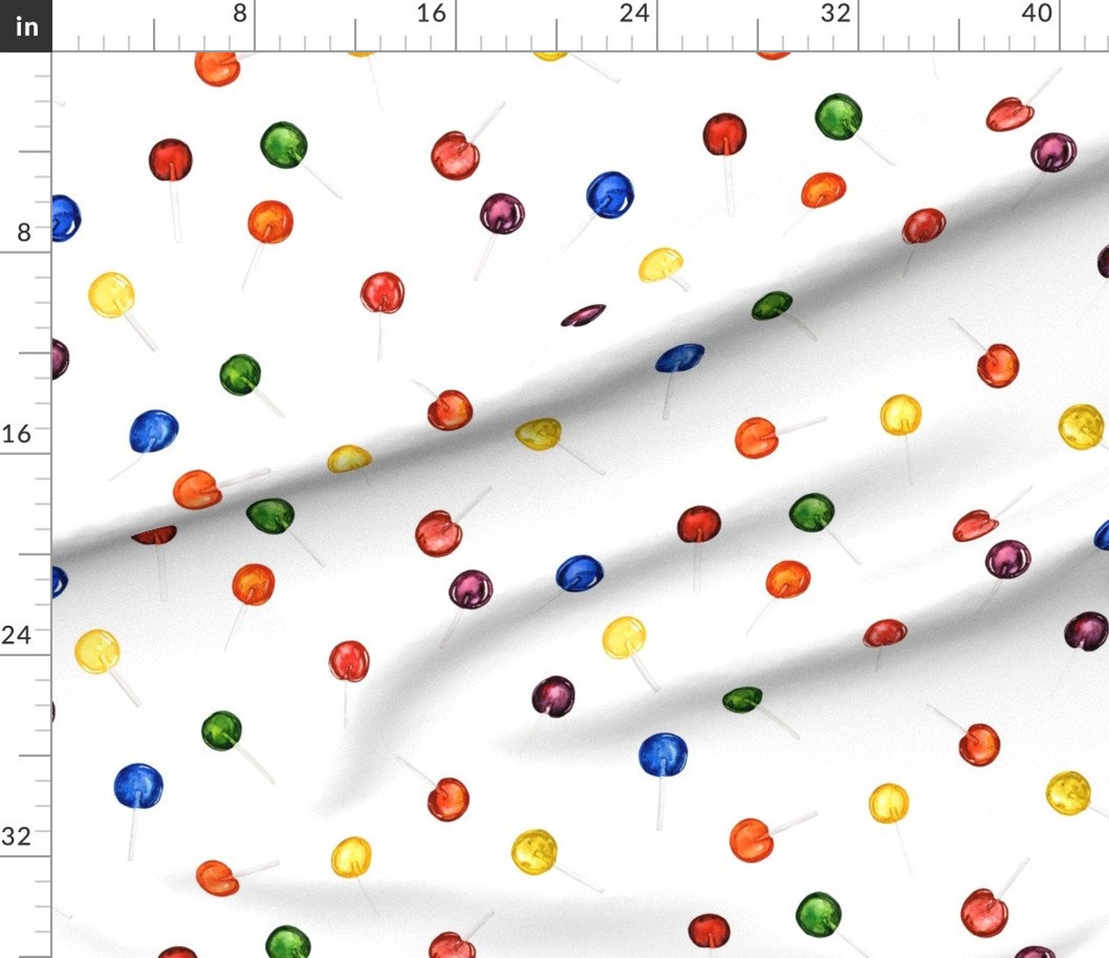 Lollipop Fabric Lolli Lollipop by Landfish Lollipop - Etsy