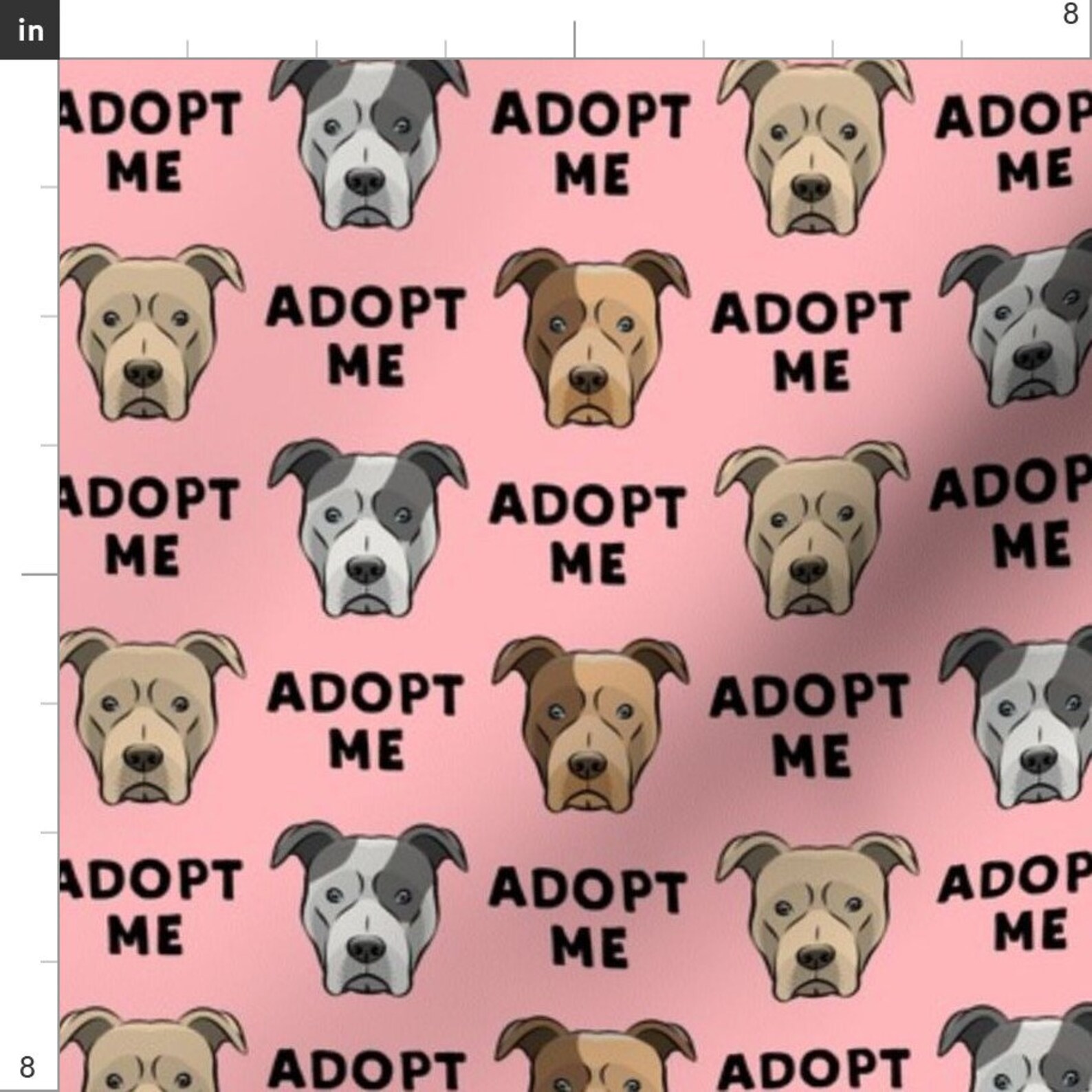 Adopt Me Fabric slightly Larger Adopt Me Pit Bulls on | Etsy