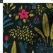 Tropical Botanical Fabric Dark Tropic by Caleb Luke Lin - Etsy