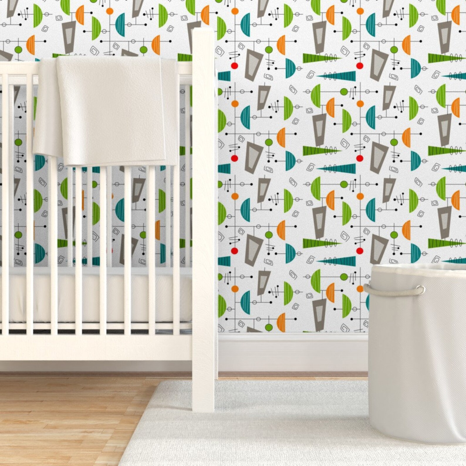 Mid Century Modern Wallpaper Atomic Era by Hot4tees Bgyahoo - Etsy