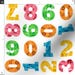Numbers Fabric Numbers by Elizabethw Back to School Math Class Decor ...