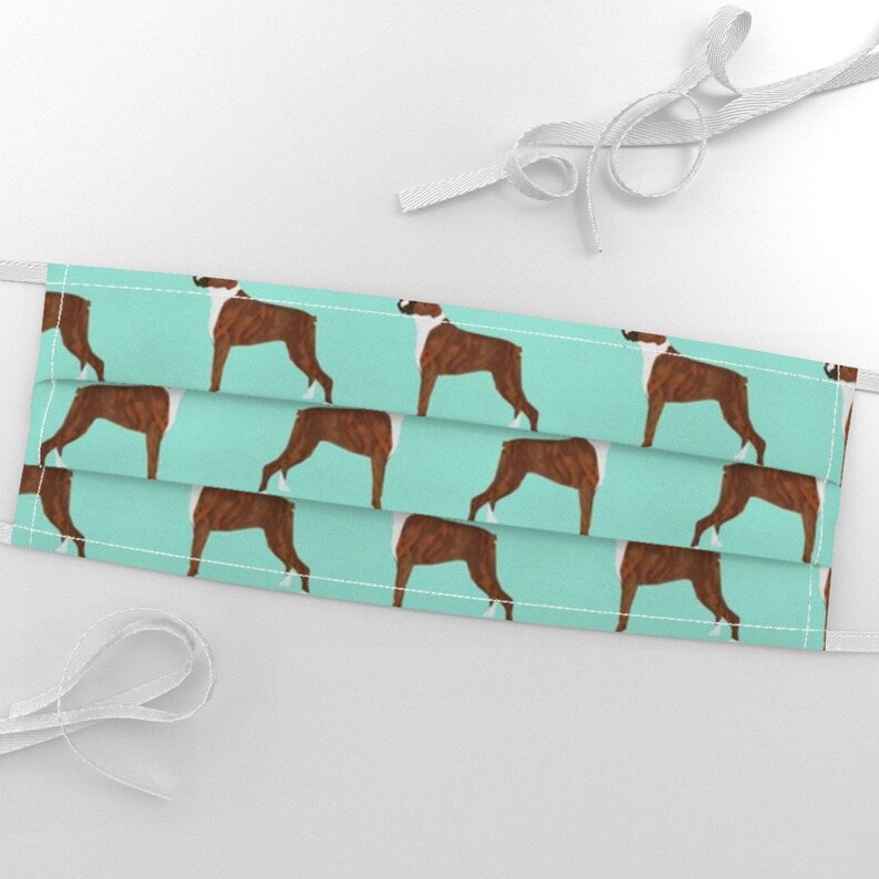 Blue Boxer Dog Pet Boxer Fabric For Crafts Home Decor Textiles | Etsy