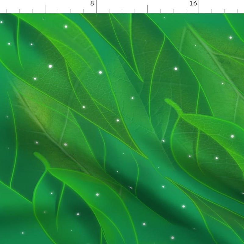 Leaf Print Fabric - Etsy