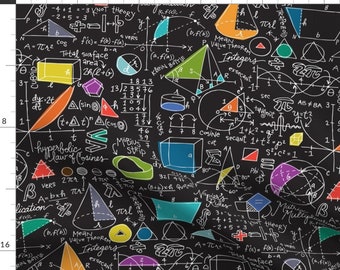 Math Fabric Math Symbols dk by Jjtrends Math Class | Etsy