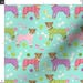 Pitbull Fabric - Pitbulls in Pjs Fabric - Cute Pitbull Dog Design by ...