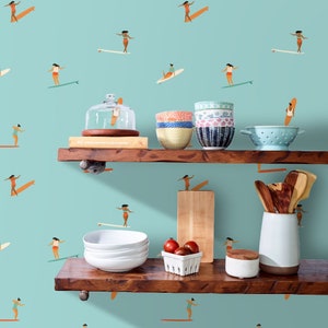 Surfing Wallpaper Soul Surfers Light Blue by Tasiania Blue Surfers ...