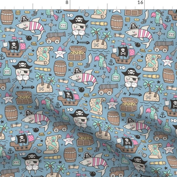 Pirate Fabric - Etsy