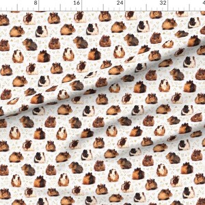 Geometric Guinea Pig Animal Fabric Lots of Little Guinea Pigs by ...
