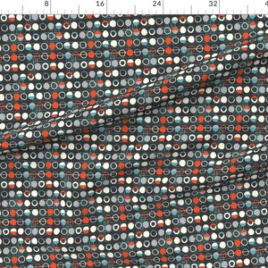 Mod Dots and Dashes Fabric Mid-century Modern Konawood - Etsy