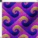 Purple Wave Mosaic Fabric Mini Wave Mosaic Blue, Purple, Pink, Yellow ...