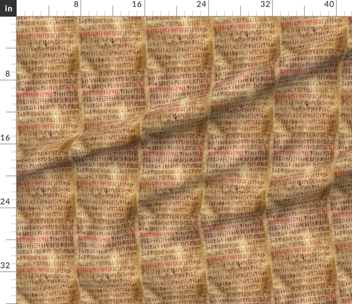 Rune Fabric Codex Runicus Orginal by Odinist Rune - Etsy